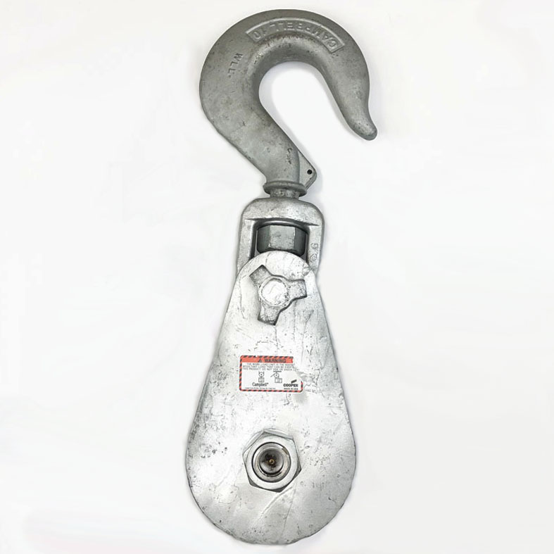 6 inch Campbell 4099H Galv Snatch Block with Hook | Wesco Industries