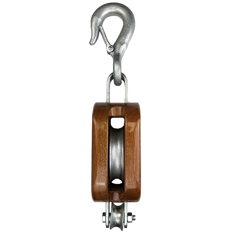 8 inch Single Wood Shell Block with Hook | Wesco Industries