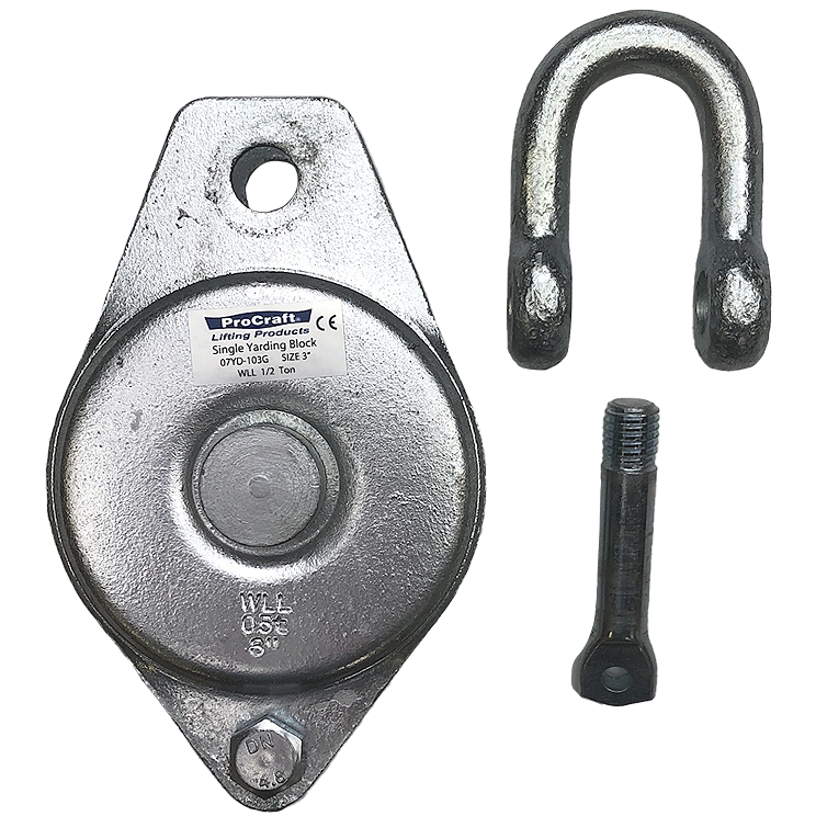 3 Inch ProCraft Single Galvanized Yarding Block | Wesco Industries
