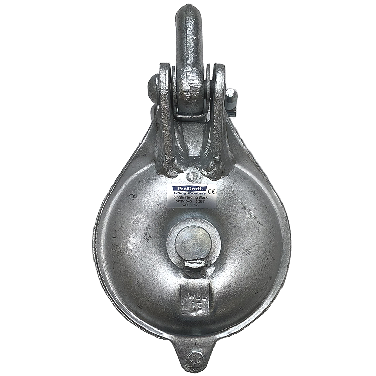 4 Inch Procraft Single Galvanized Yarding Block | Wesco Industries