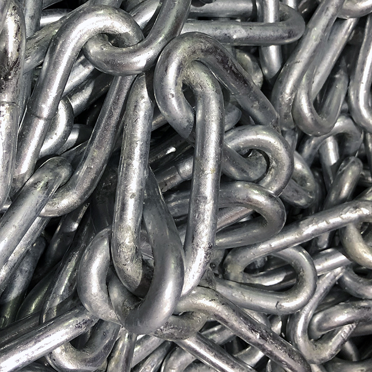 3/8 inch ProCraft Galvanized Grade 70 Long Link Mooring Chain | Wesco Industries