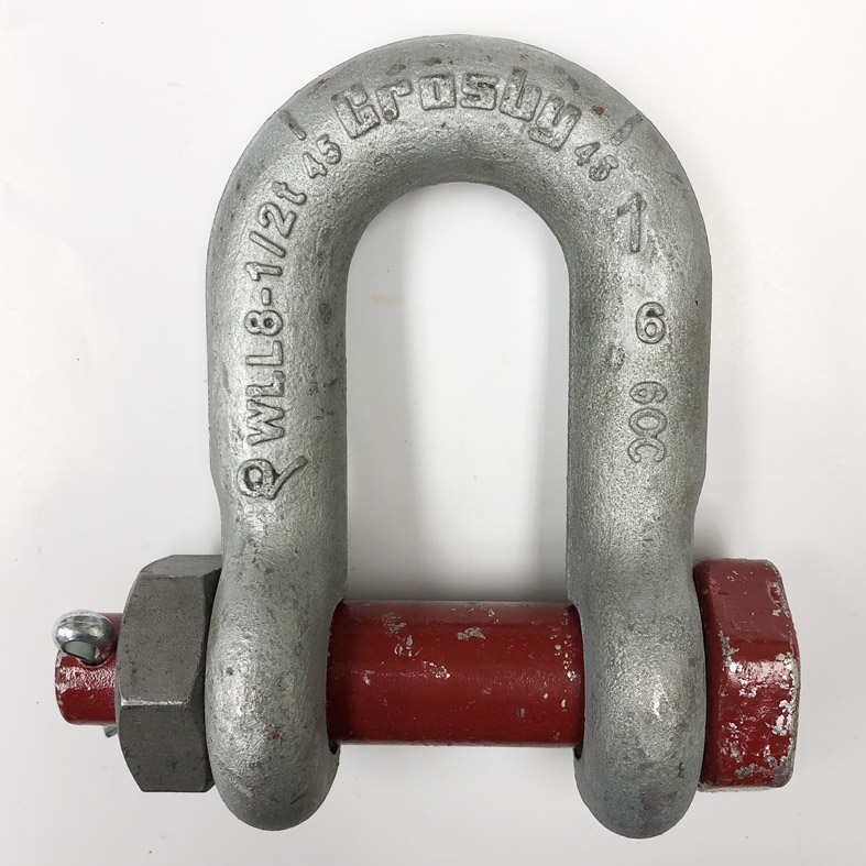 1 inch Crosby G-2150 Load Rated Bolt Type Chain Shackles | Wesco Industries