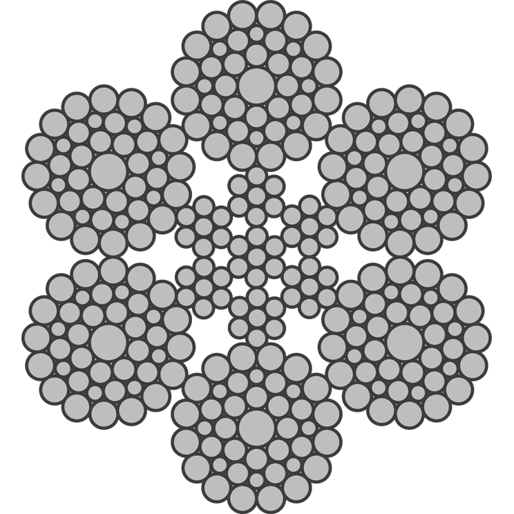 6mm 6x36 IWRC Drawn-Galvanized Wire Rope | Wesco Industries