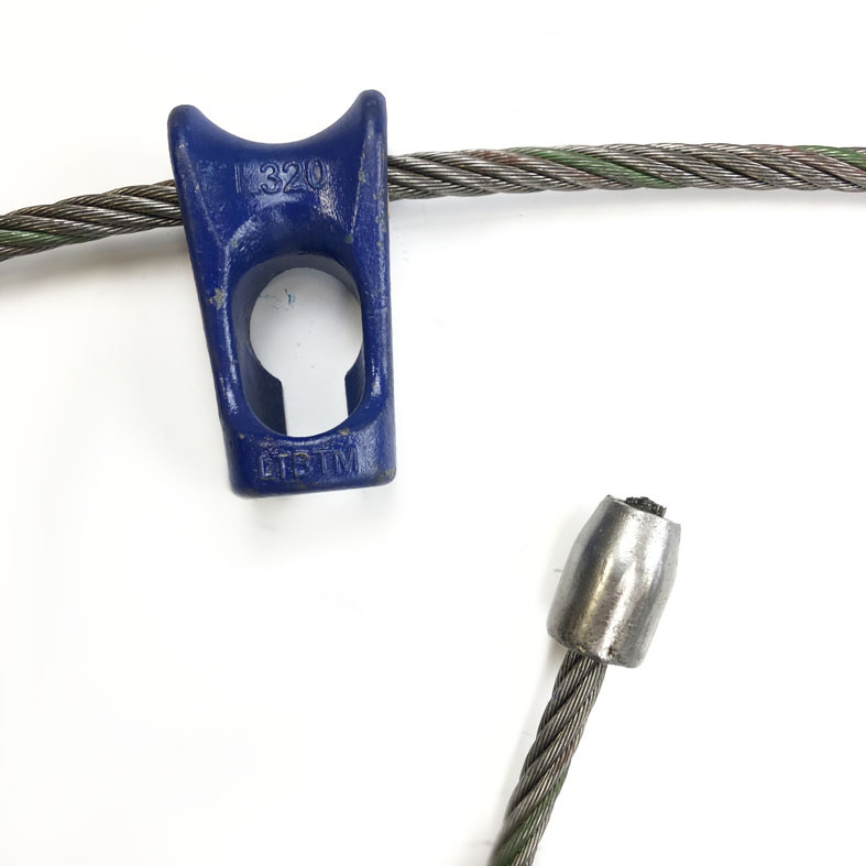 5/8x8ft Knob & Eye Dwarf Cat Logging Choker | Wesco Industries