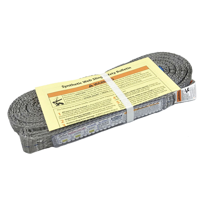 Eye&Eye Double Ply 1 inch Polyester Web Sling Type 3 x 12FT | Wesco ...