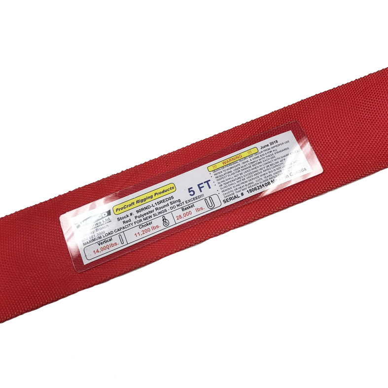 Red ProCraft Polyester Round Sling x 5 FT | Wesco Industries