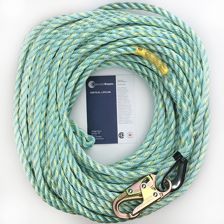 5/8 inch Safety Lifeline with 3/4 inch Hook 200 feet | Wesco Industries