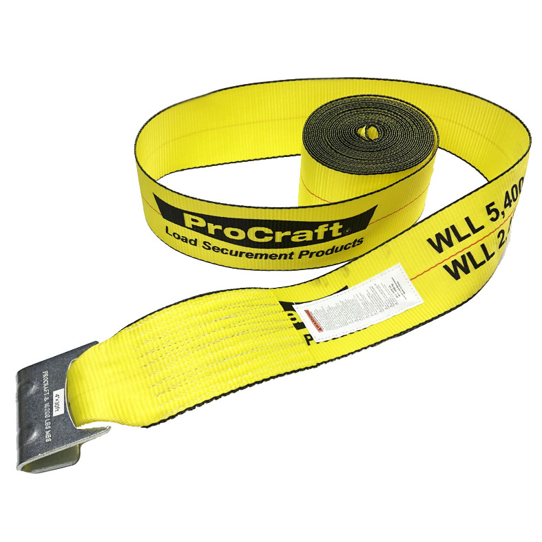 4x30 feet Polyester Winch Strap with Flat Hook - 10 Pack | Wesco Industries