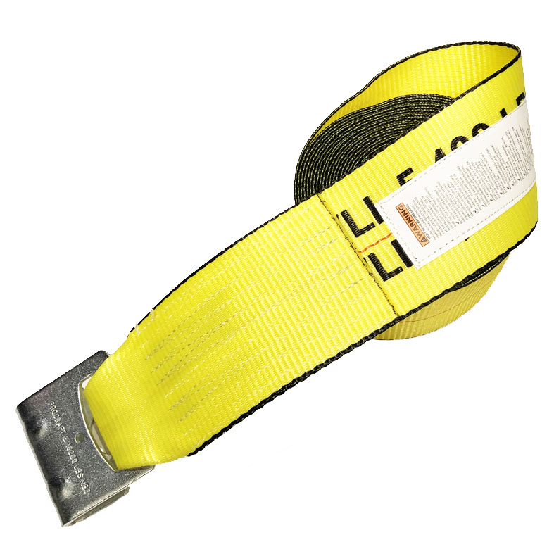4 inch x 30 feet Polyester Winch Strap with Flat Hook | Wesco Industries