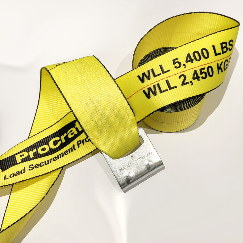 4 inch x 30 feet Polyester Winch Strap with Flat Hook | Wesco Industries