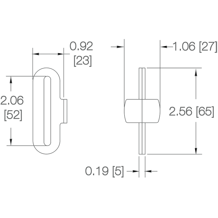 3/4 inch 2 Piece Butterfly F-Track Fittings | Wesco Industries