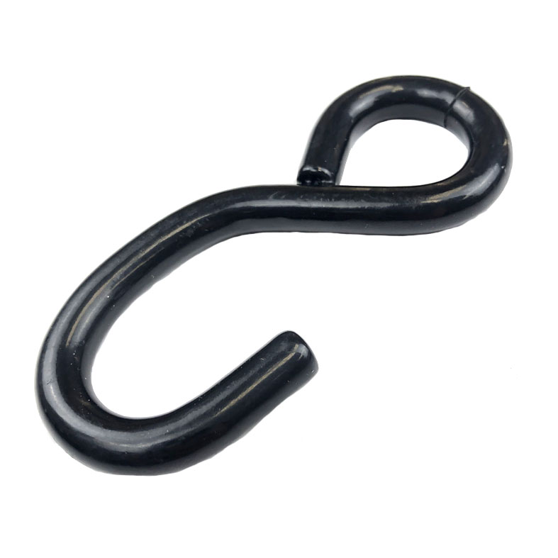 1 inch Black PVC Tiedown S-Hooks | Wesco Industries