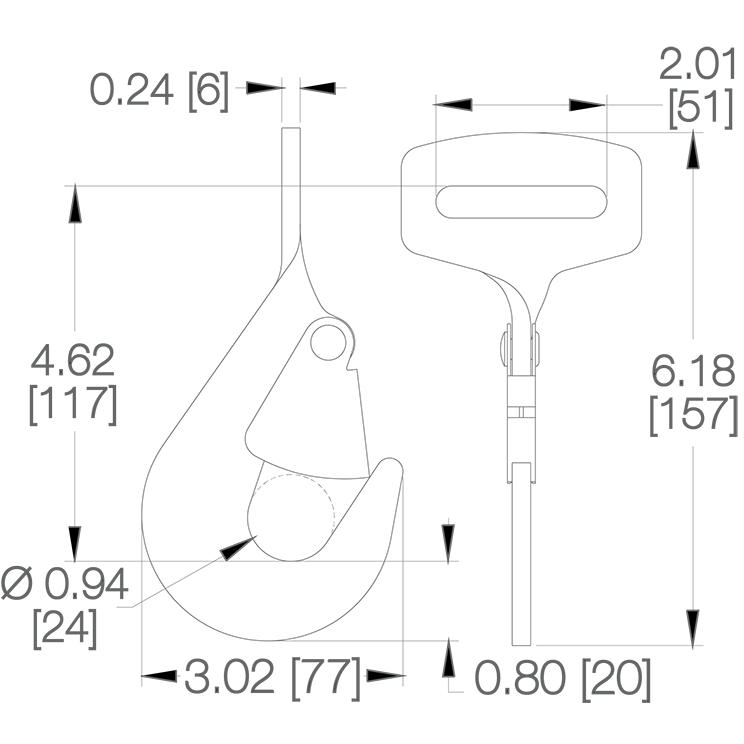 2 inch Flat Twisted Snap Hooks | Wesco Industries
