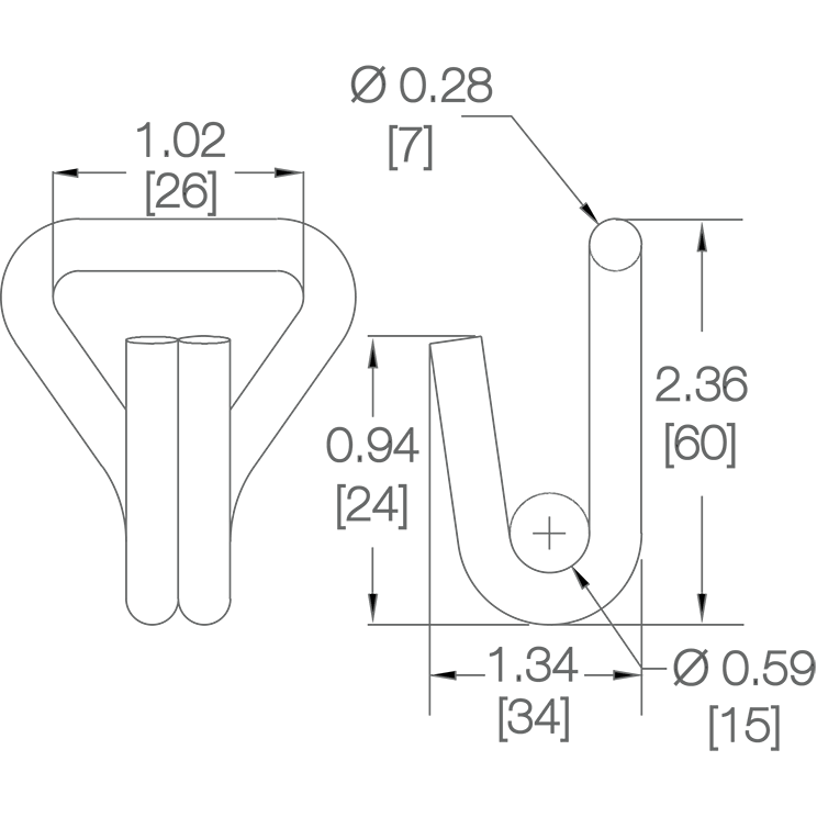 1 inch Standard Tiedown Wire Hooks | Wesco Industries