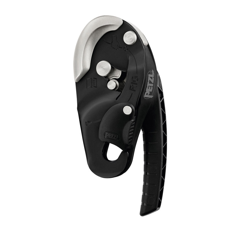 D021AA01 RIG Petzl Self-Braking Descender Black | Wesco Industries