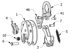 1 Ton Crosby IP IPU10 Plate Lifting Clamps | Wesco Industries