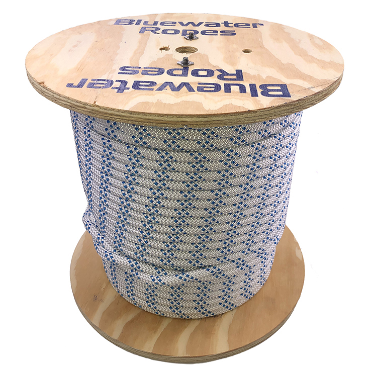 7/16"(11mm) BlueWater Safeline White w/ Blue 400 ft | Wesco Industries